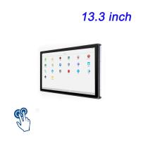 China Industrial Control 13.3 Inch All in One Embedded Semi Enclosed Style Touch Screen Monitors for sale