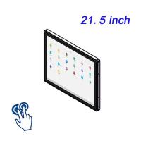 China ZXTLCD Fully Enclosed Professional Touch Industrial LCD Display 21.5-inch Industrial Control Embedded Tablet for sale