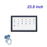 China ZXTLCD 23.6 Inch Embedded Fully Enclosed LCD Monitor Touch Screen Display Industrial All in One Machine Pure Flat Capacitive Display for sale