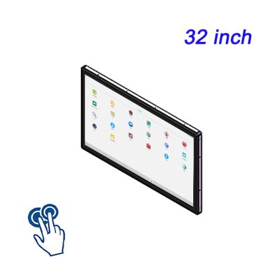 China 32 inch Smart Vision Terminal Embedded High Brightness Capacitive Industrial TouchScreen Monitors Integrated Machine Display for sale