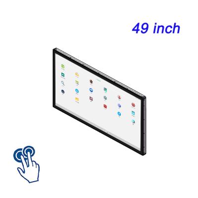 China 49 inch ZXTLCD Embedded Industrial Control Host PLC Configuration Workshop Panel Mount Touch Monitor for sale