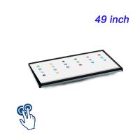 China 49 inch ZXTLCD Embedded Industrial Control Host PLC Configuration Workshop Panel Mount Touch Monitor for sale