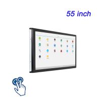 China 55 inch Embedded Host Fully Enclosed Industrial Capacitive Touch Fanless Workshop Dustproof And Waterproof Rugged PC Monitor for sale