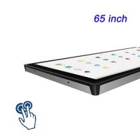 China ZXTLCD 65 Inch Embedded Fully Enclosed PLC Android Industrial Commercial TouchScreen Monitor for sale