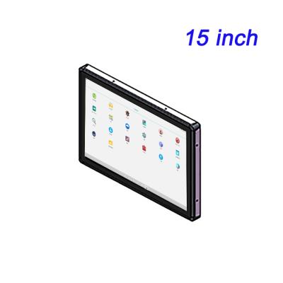 China 15 inch Embedded Fully Enclosed Rugged Industrial Display Android System Multifunctional Display for sale