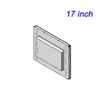 China 17 inch Embedded Fully Enclosed Dustproof and Waterproof Front Dual USB Switch Workshop Android Industrial Displays for sale