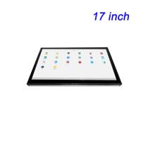 China 17 inch Embedded Fully Enclosed Dustproof and Waterproof Front Dual USB Switch Workshop Android Industrial Displays for sale