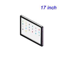 China 17 inch Embedded Fully Enclosed Dustproof and Waterproof Front Dual USB Switch Workshop Android Industrial Displays for sale