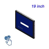China 19 inch Wall Mounted Lightweight Industrial Touch Screen Monitors Customized by Manufacturer for sale