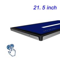 China 21.5 Inch All Aluminum Fully Enclosed Dust-proof Workshop Industrial Embedded Capacitor Touch Industrial Display for sale
