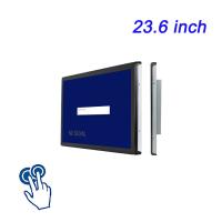China 23.6 Inch Professional Embedded Industrial Control Integrated Computer Electromagnetic Interference Commercial TouchScreen Monitor for sale