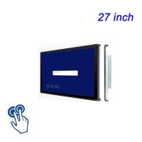 China 27 Inch New Embedded Intelligent Self-service Ordering Industrial Control Touch Screen Fully Enclosed Computer Resistance Display for sale