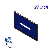 China 27 Inch New Embedded Intelligent Self-service Ordering Industrial Control Touch Screen Fully Enclosed Computer Resistance Display for sale