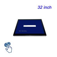 China 32 Inch Narrow Edge Basket Embedded Fully Enclosed Capacitor Multi-point Touch Screen Controllable Standard Parameter Industrial Computer Monitor for sale