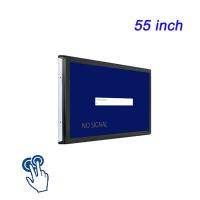 China 55 inch High and Low Temperature Resistant Embedded Dustproof Multi serial Port Capacitor TouchScreen PC Monitors PLC Configuration Display for sale