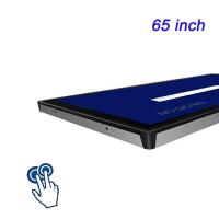 China 65 Inch Conventional Embedded Workshop Industrial Waterproof Capacitor Panel Mount TouchScreen for sale