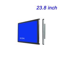 China 23.8 inch Multi Functional Embedded Industrial LCD Displays Outside the Conference Room of Industrial Grade CNC Workshop for sale