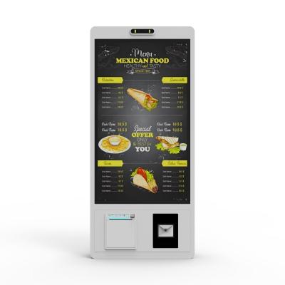 China 21.5 inch Windows Fast Food Self Service Kiosk Bill Touch Screen Payment Self Service Cash Register Kiosk Self Ordering Kiosk in Restaurant for sale