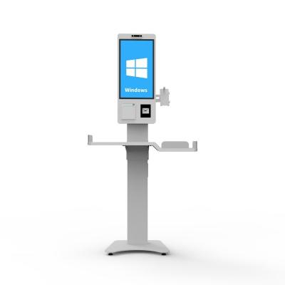 China 21.5 Inch Capacitive Touch Screen Toast Self Ordering Kiosk 80mm Built-In Printer 2D Scanner Bill Payment System for Windows SDK Function for sale