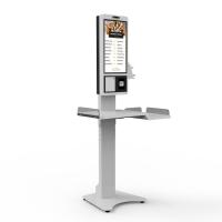 China 21.5 Inch Capacitive Touch Screen Toast Self Ordering Kiosk 80mm Built-In Printer 2D Scanner Bill Payment System for Windows SDK Function for sale