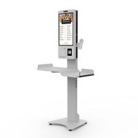 China 21.5 Inch Capacitive Touch Screen Toast Self Ordering Kiosk 80mm Built-In Printer 2D Scanner Bill Payment System for Windows SDK Function for sale