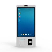 China OEM Factory 23.6 Inches Windows Wall Mounted Smart Ordering Kiosk Customization Kiosk with POS Space for sale