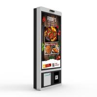 China OEM Factory 23.6 Inches Windows Wall Mounted Smart Ordering Kiosk Customization Kiosk with POS Space for sale