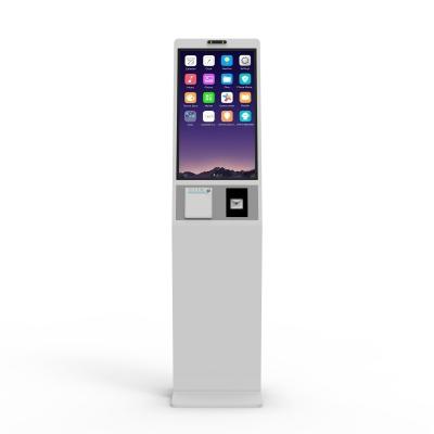 China 23.6 Inch Floor Standing Member Self-Ordering Terminal for Self-Service Android Touch Screen System for Queue Management Shopping Malls for sale