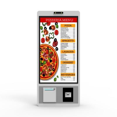 China 27 inch Windows Ordering Robot Manufacturer Wall Mount Touch Screen with Cashless Card Payment for sale