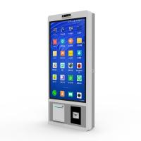 China 27 inch Android Systems QR Scanner Self Checkout Interactive Kiosk Supermarket Touch Screen Self-service Ordering Machine for sale