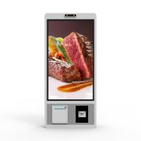 China 27 inch Android Systems QR Scanner Self Checkout Interactive Kiosk Supermarket Touch Screen Self-service Ordering Machine for sale