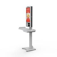 China 27 inch Indoor Checkout Self Service POS Kiosk With RFID IC Card-reader Kiosk  Camera Microphone for sale