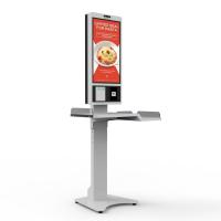 China 27 inch Indoor Checkout Self Service POS Kiosk With RFID IC Card-reader Kiosk  Camera Microphone for sale