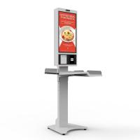 China 27 inch Indoor Checkout Self Service POS Kiosk With RFID IC Card-reader Kiosk  Camera Microphone for sale