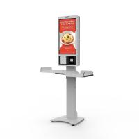 China 27 inch Indoor Checkout Self Service POS Kiosk With RFID IC Card-reader Kiosk  Camera Microphone for sale