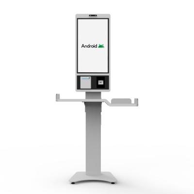 China 27 inch Android Floor Stand Ordering Kiosk Machine With Thermal Printer/QR Code/RFID for sale