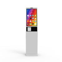 China 32 inch Indoor Advertising Playing Equipment Floor Standing Food Ordering Kiosk With Lcd Touch Screen for sale