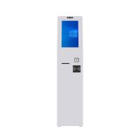 China 18.5 Inch Fast Food Interactive Self-Service Cash Register Kiosk Terminal Printer Scanner Kiosk Square Self Order Kiosk for sale