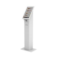 China Hotel Fast Food 18.5 Inch Self Service Cash Register Kiosk Terminal with Printer Qr Code Scanner Kiosk Ordering System for sale