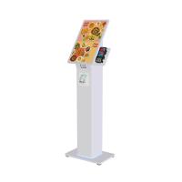 China 21.5 Inch Hotel Fast Food Self Serve Ordering Kiosk With Printer Qr Code Scanner Self Service Payment Kiosks for sale