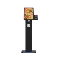 China 21.5 Inch Hotel Fast Food Self Serve Ordering Kiosk With Printer Qr Code Scanner Self Service Payment Kiosks for sale