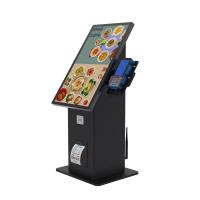 China 21.5 inch Desktop Self Ordering Pos Printer Ordering Kiosk Digital Restaurant Menu Self Payment Kiosks for sale