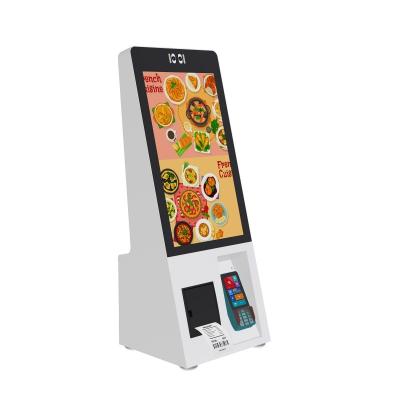 China 21.5 Inch POS Terminal Holder Desktop Kfc McDonald Food Self Service POS Kiosk for sale