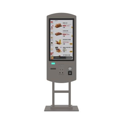 China Smart Food Self Ordering Kiosk 32 Inch Android Touch Vertical Payment Supermarket Self Order Machine for sale