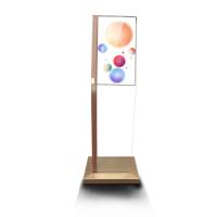China 30 Inch Vertical Self-Luminous OLED LG Transparent Screen TV Advertising Display with P-Cap Touch for sale