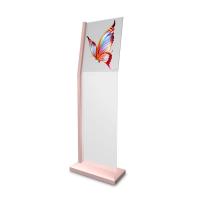 China 30 Inch Vertical Self-Luminous OLED LG Transparent Screen TV Advertising Display with P-Cap Touch for sale
