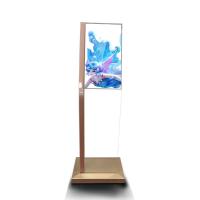 China 30 Inch Vertical Self-Luminous OLED LG Transparent Screen TV Advertising Display with P-Cap Touch for sale