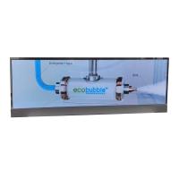 China 49 Inch HD Touch Ultra Thin T-Shaped Desktop Bar-Type OLED Transparent Advertising Display for sale