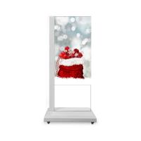 China 55 Inch HD Interactive Touch Screen Ultra Thin LG Transparent OLED Kiosk Advertising Display for sale