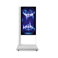 China 55 Inch HD Interactive Touch Screen Ultra Thin LG Transparent OLED Kiosk Advertising Display for sale